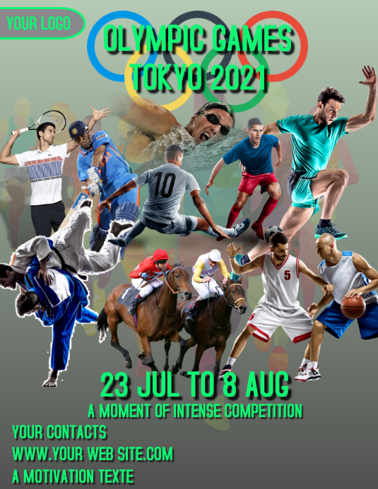 OLYMPIC GAMES 2021 FLYER TEMPLATE | PosterMyWall