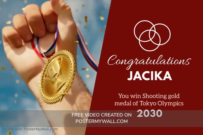 Olympic gold wish Template | PosterMyWall