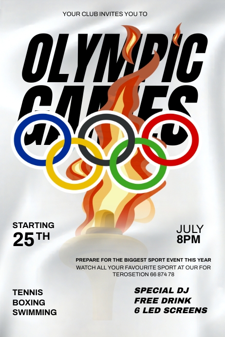 Olympic poster Template | PosterMyWall