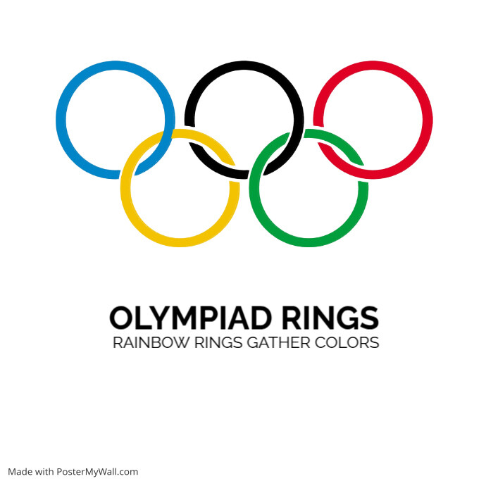 Plantilla de Olympics rings logo design | PosterMyWall