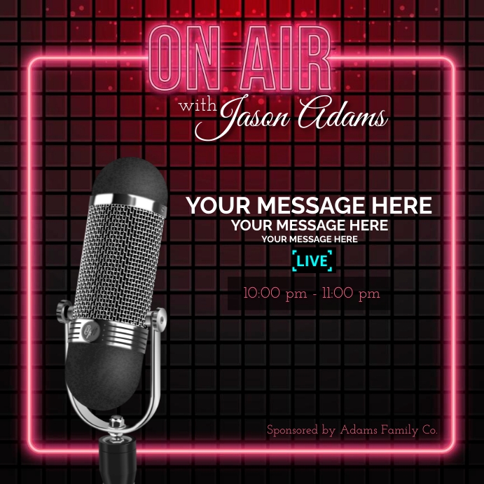 On Air Show Template | PosterMyWall