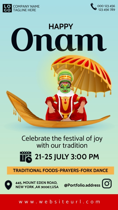 onam,happy onam,event Template | PosterMyWall