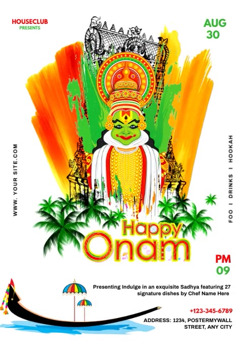 ONAM DAY Template | PosterMyWall