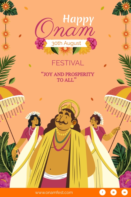 ONAM Template | PosterMyWall