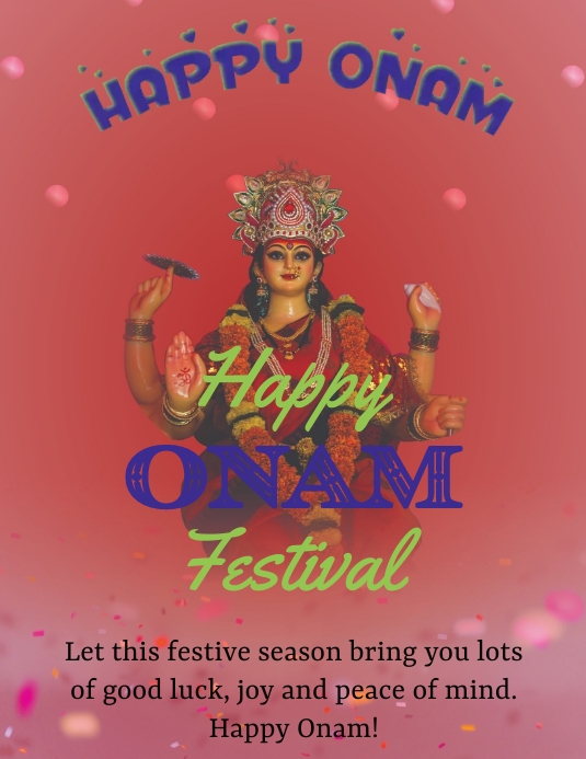 Plantilla de Onam event flyer template | PosterMyWall