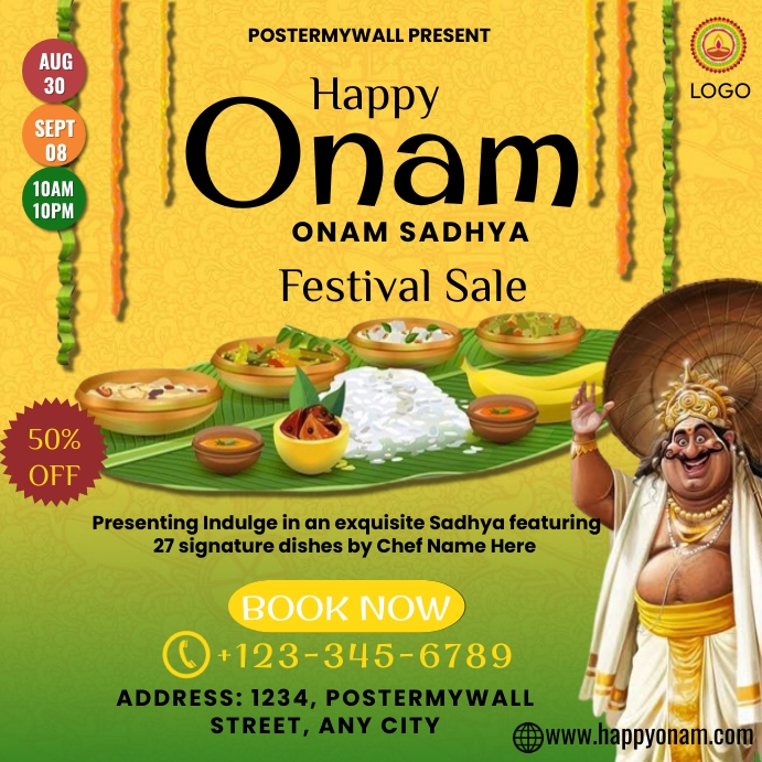 Copy of Onam Festival Sales | PosterMyWall