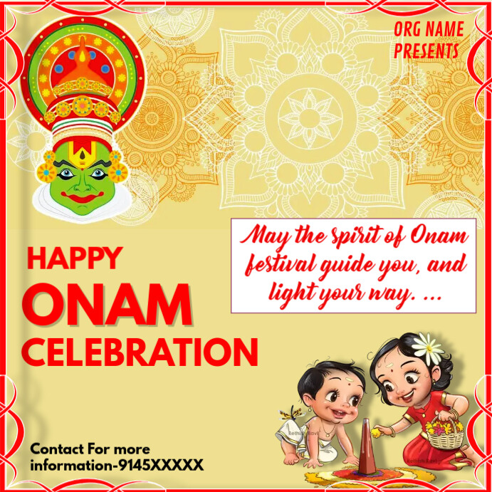 Onam Flyers Template | PosterMyWall