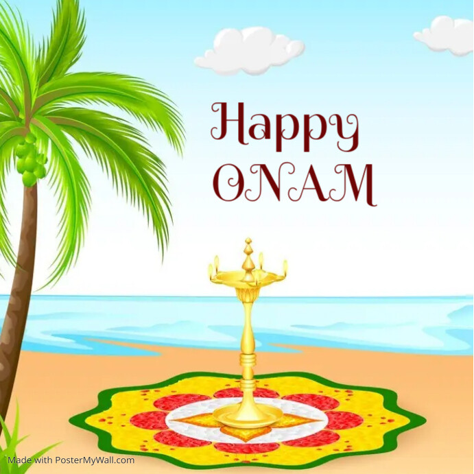 Onam Poster, Onam Flyer, Onam Sadya Flyer Template | PosterMyWall