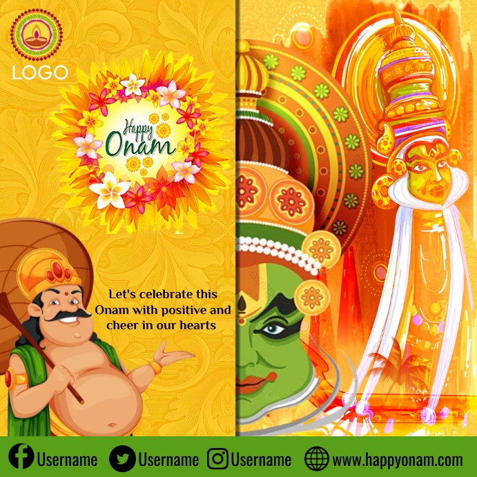 Onam Poster Card Template | PosterMyWall