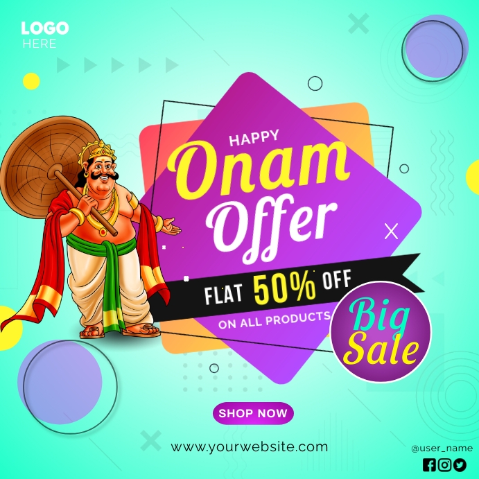 Onam Sale Template | PosterMyWall