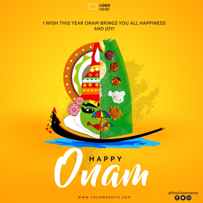 Onam poster Template | PosterMyWall