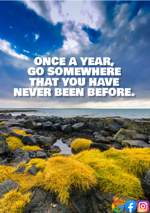 ONCE AND YEAR QUOTE TEMPLATE | PosterMyWall