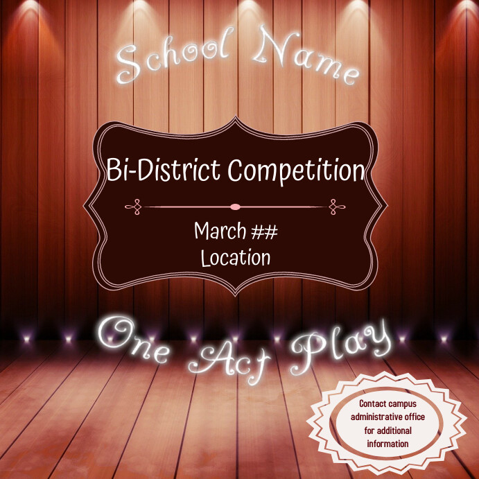 One Act Play Template PosterMyWall one-act-play-template-postermywall