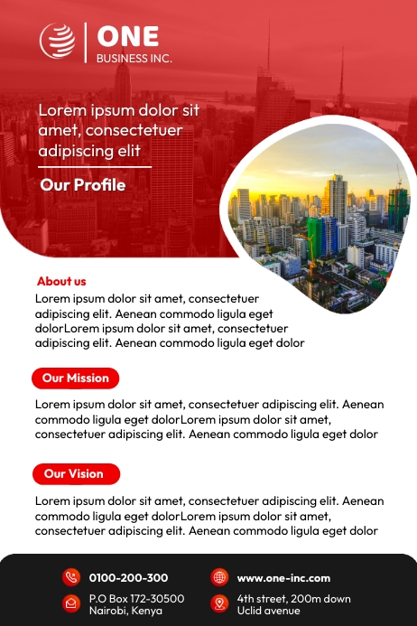 Copy of One Business Inc | PosterMyWall