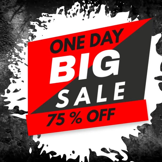One day big sale graphic design Template | PosterMyWall