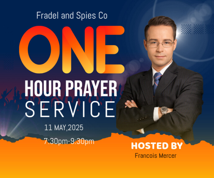 One hour prayer Template | PosterMyWall