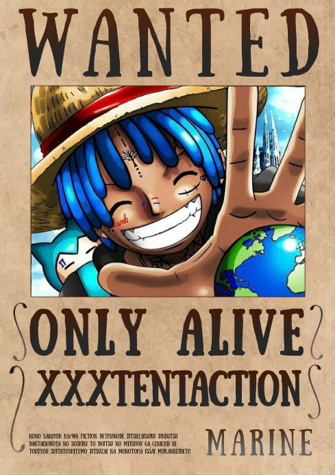Copy of One Piece Bounty Wanted Xxxtentaction | PosterMyWall