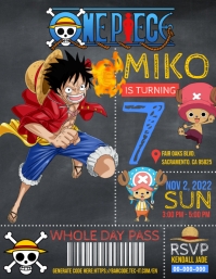 One Piece Template | PosterMyWall