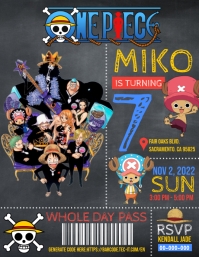 One Piece Template | PosterMyWall