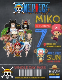 One Piece Template | PosterMyWall