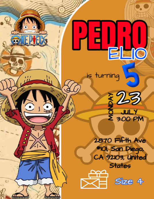 Modèle one piece invitation | PosterMyWall