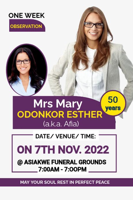 One Week Observation Poster Template | PosterMyWall