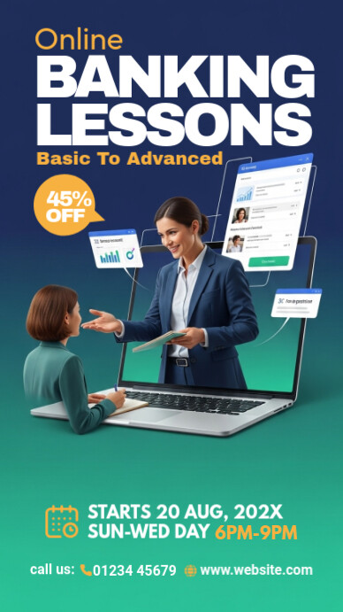 online banking consultation Template | PosterMyWall