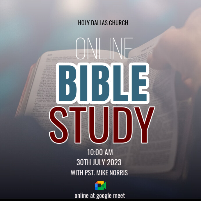 online bible study Template | PosterMyWall