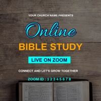 ONLINE BIBLE STUDY FLYER Template | PosterMyWall