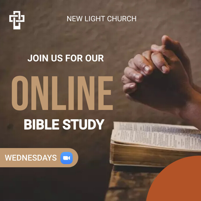 Online Bible Study Template | PosterMyWall