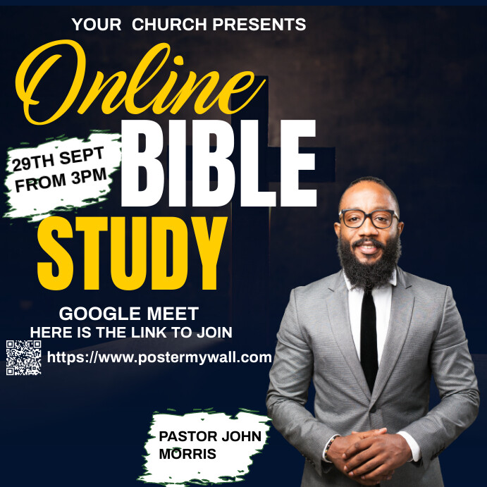 online bible study Template | PosterMyWall