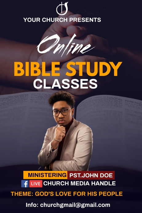 online bible study Template | PosterMyWall