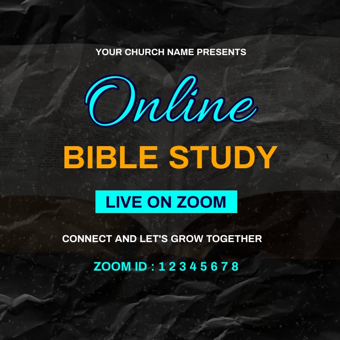 online bible study Template | PosterMyWall