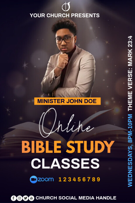 online bible study Template | PosterMyWall
