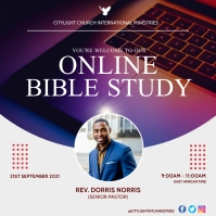 ONLINE BIBLE STUDY FLYER Template | PosterMyWall
