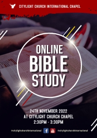 online bible study flyer template | PosterMyWall