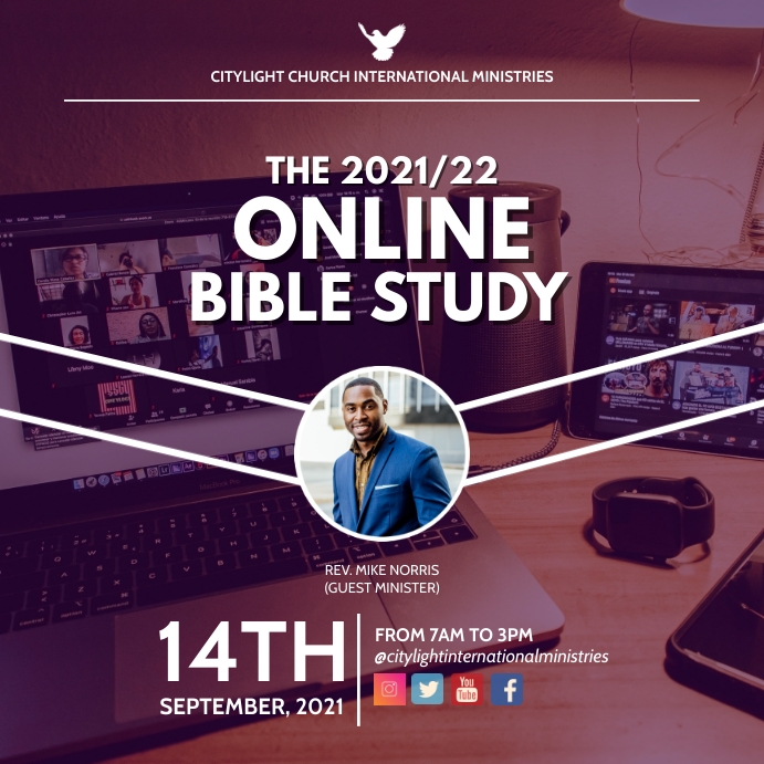 online bible study poster design Template | PosterMyWall