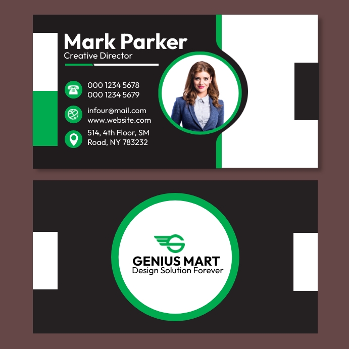 Online Business Card Template | PosterMyWall
