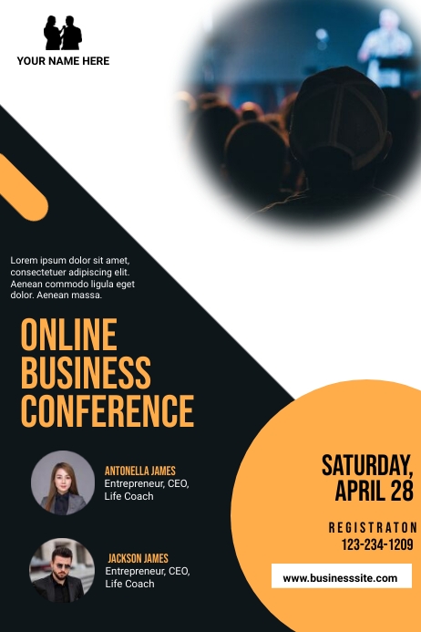 Online business conference flyer Template | PosterMyWall