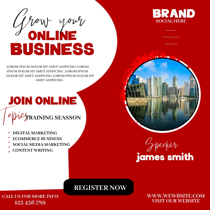 Plantilla de Online Business | PosterMyWall