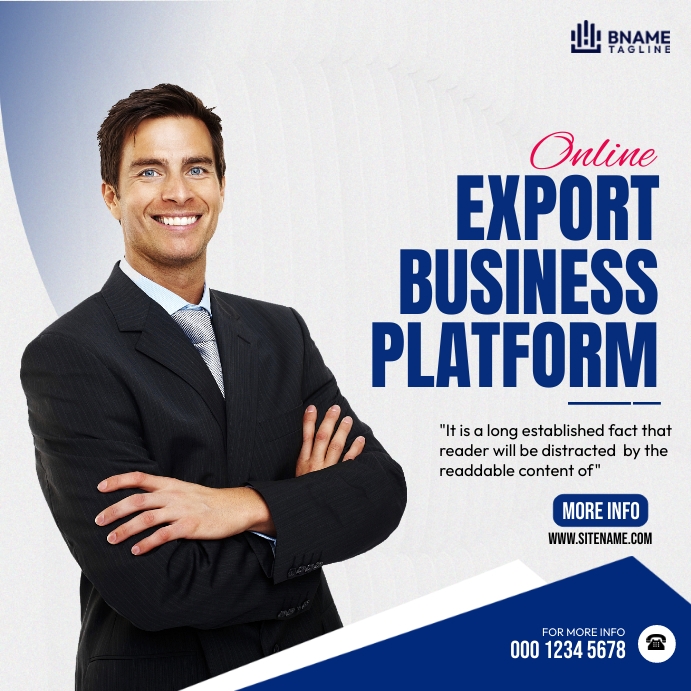 Online Business Platform Template | PosterMyWall