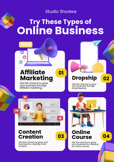 online business template | PosterMyWall