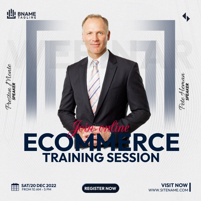 Online Business Training Template | PosterMyWall