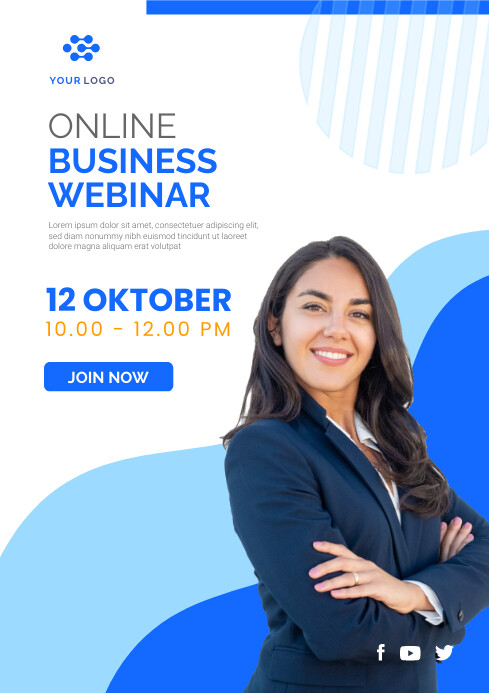 Online Business Webinar Poster Template | PosterMyWall