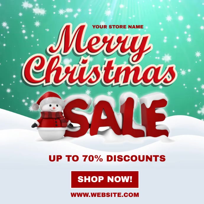 ONLINE CHRISTMAS SALE AD TEMPLATE | PosterMyWall