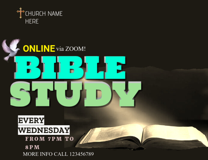 Copy of Online Church Bible Study | PosterMyWall
