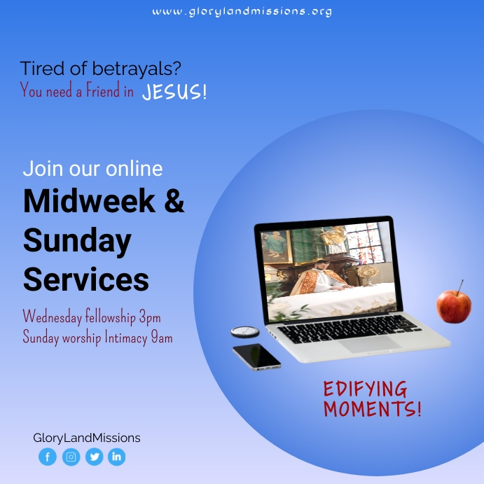 Plantilla de online church flyer (1) | PosterMyWall