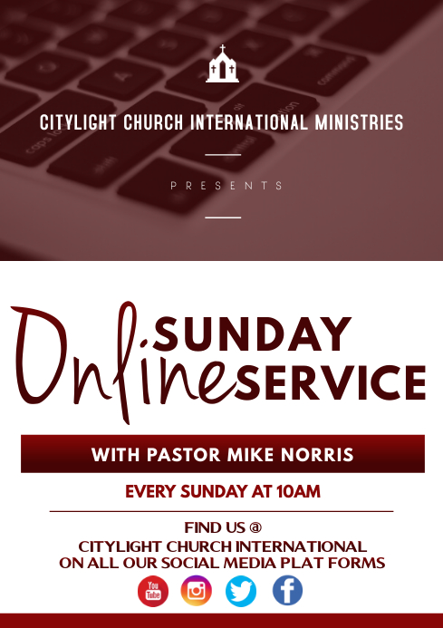 ONLINE CHURCH FLYER Template | PosterMyWall