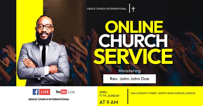 ONLINE CHURCH FLYER Template | PosterMyWall