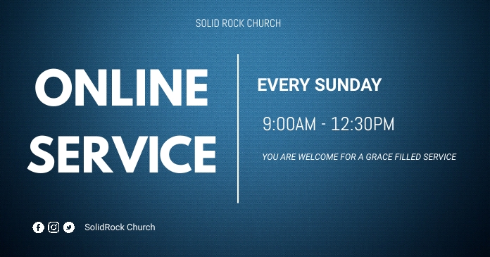 Online Church flyer Template | PosterMyWall